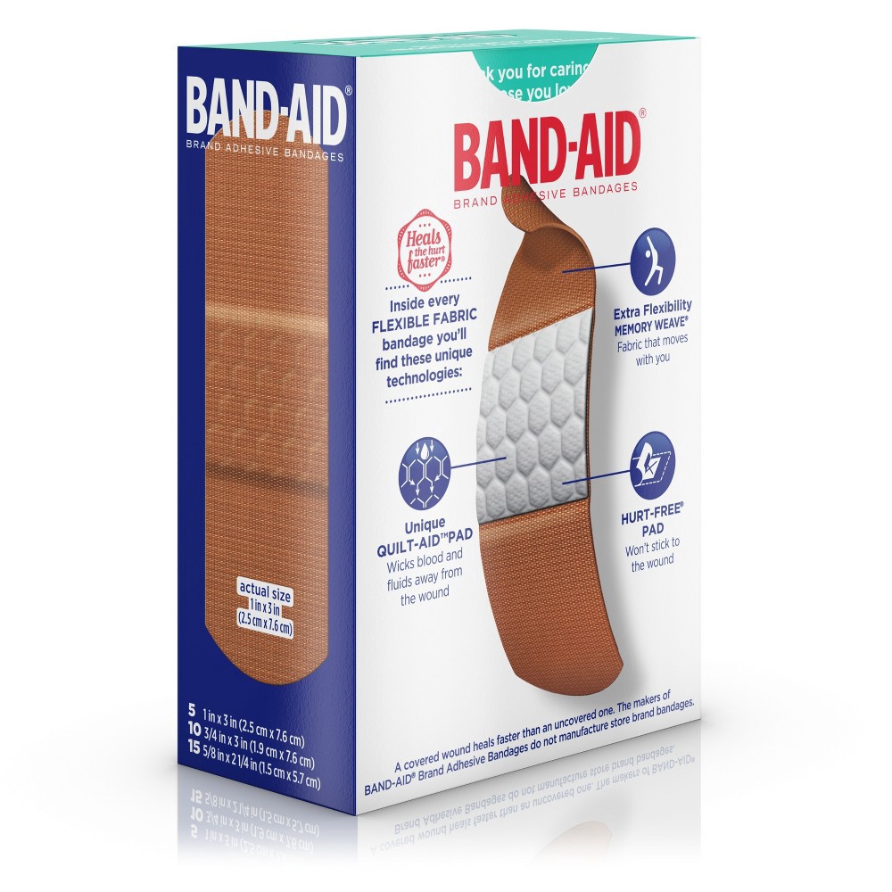 BAND-AID Flexible Fabric Brand Adhesive Bandages - 30ct 30 ct | Shipt