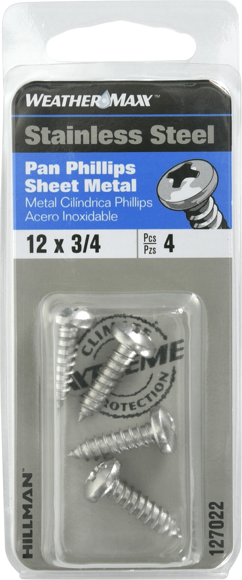 Hillman #12 x 3/4-in Phillips -Drive Standard Sheet Metal Screws 4 ...