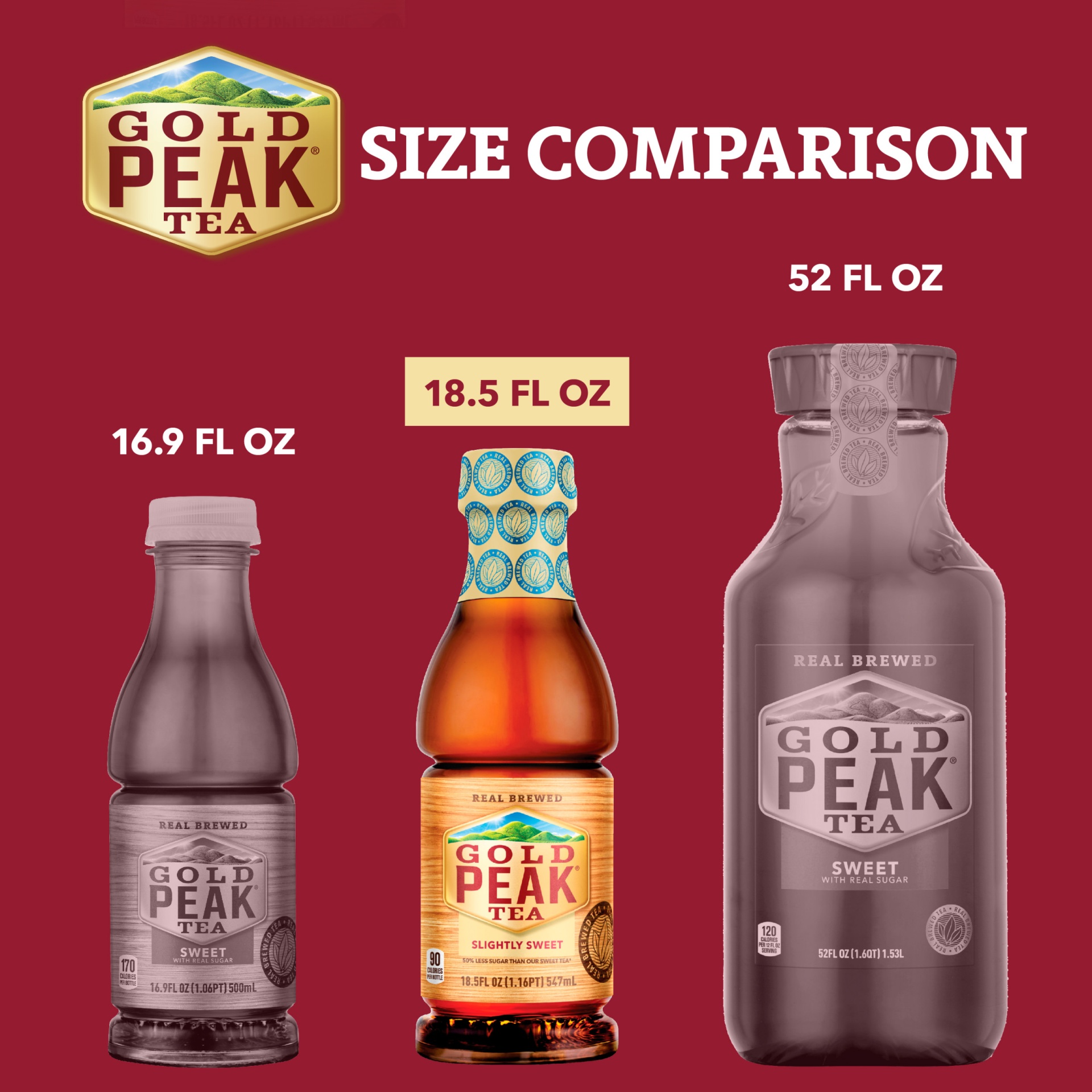 Gold Peak Slightly Sweet Tea 18.5 fl oz | Shipt