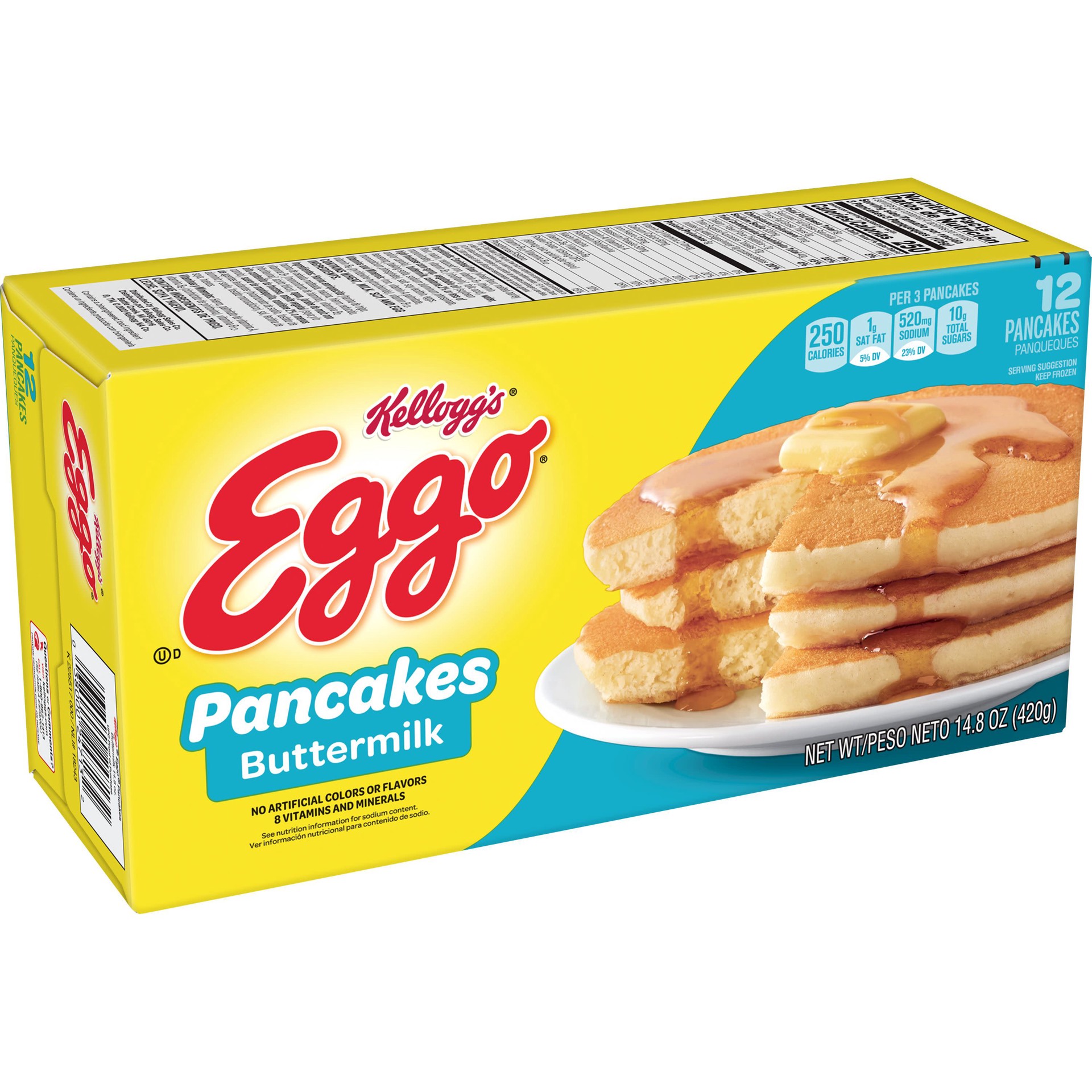 Eggo Frozen Pancakes Buttermilk 148 Oz 12 Count Frozen 148 Oz Shipt