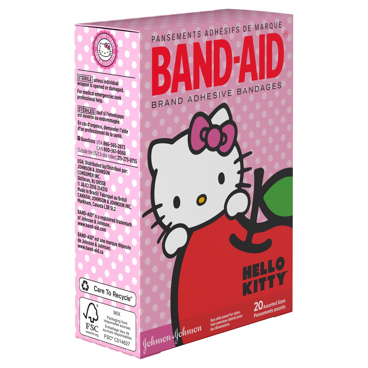 Johnson & Johnson Hello Kitty Decorated Bandages BAND-AID Adhesive ...