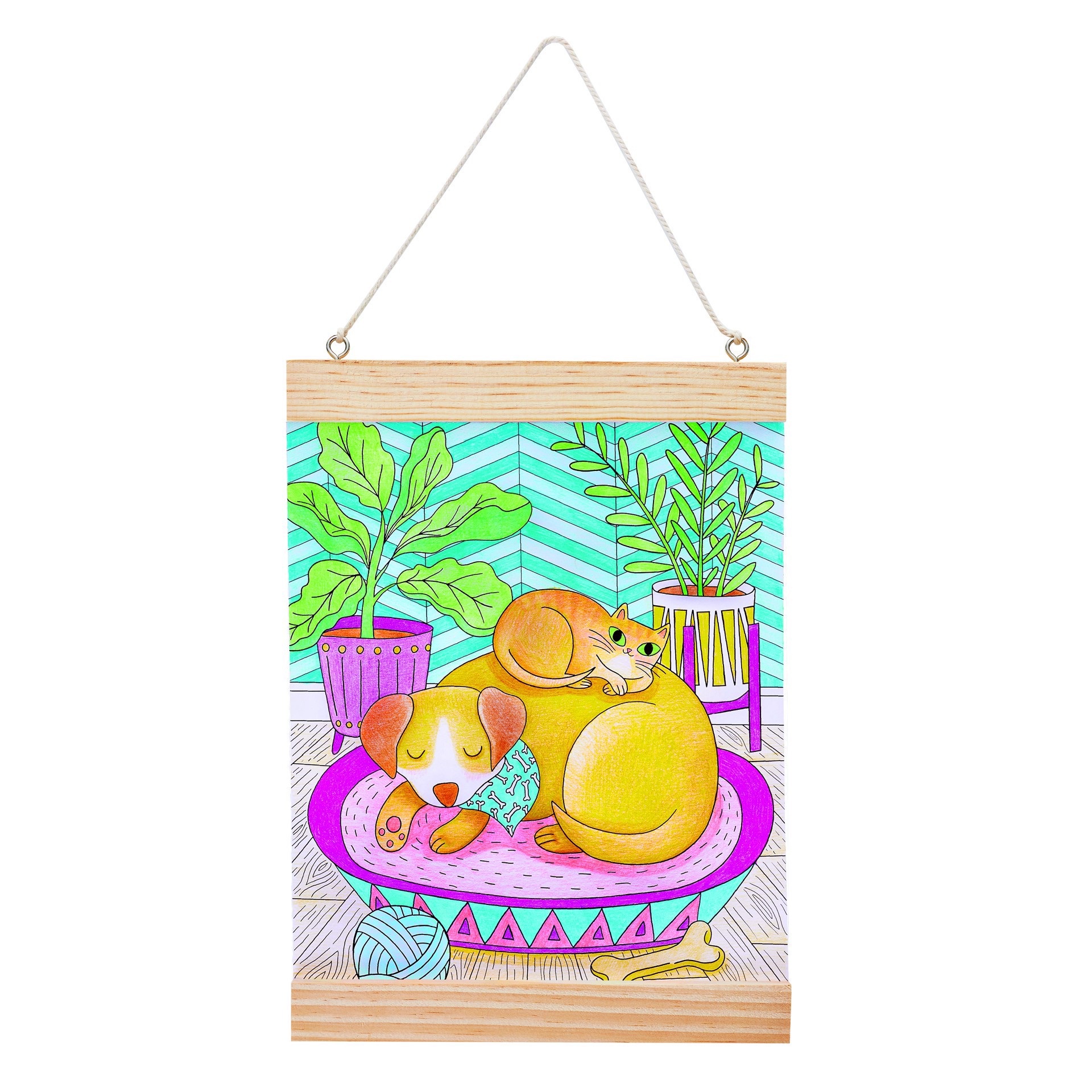 Faber-Castell Color-By-Number Pet Parents Wall Art 166 grass green, 130 ...