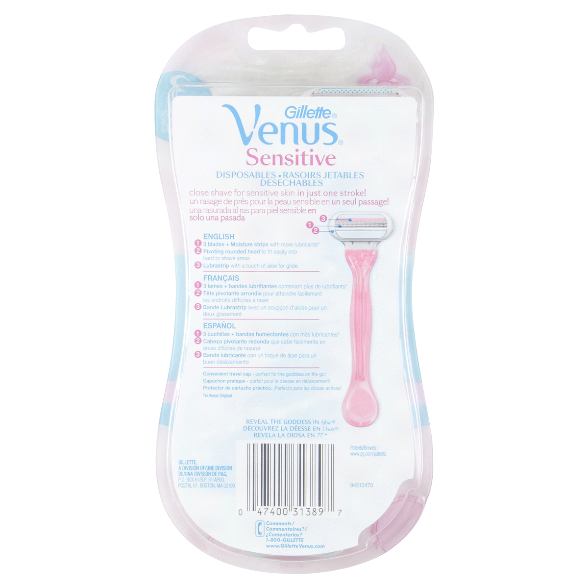 Gillette Venus Sensitive Women's Disposable Razors 3 ct | Shipt