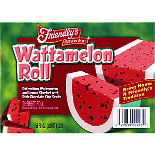Friendly's Wattamelon Roll Seasonal Sherbet 58 fl oz | Shipt