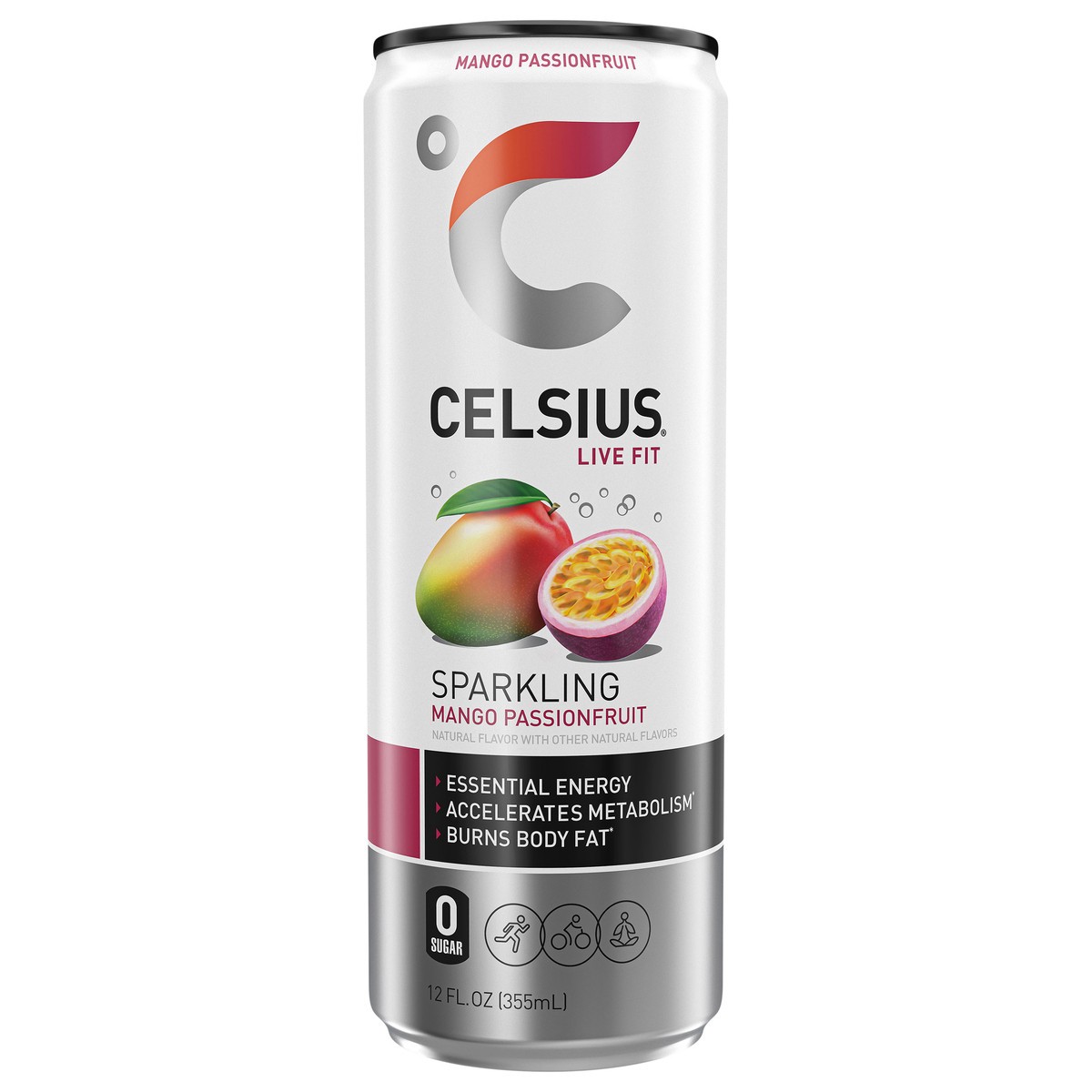 CELSIUS Sparkling Mango Passionfruit, Functional Essential Energy Drink ...