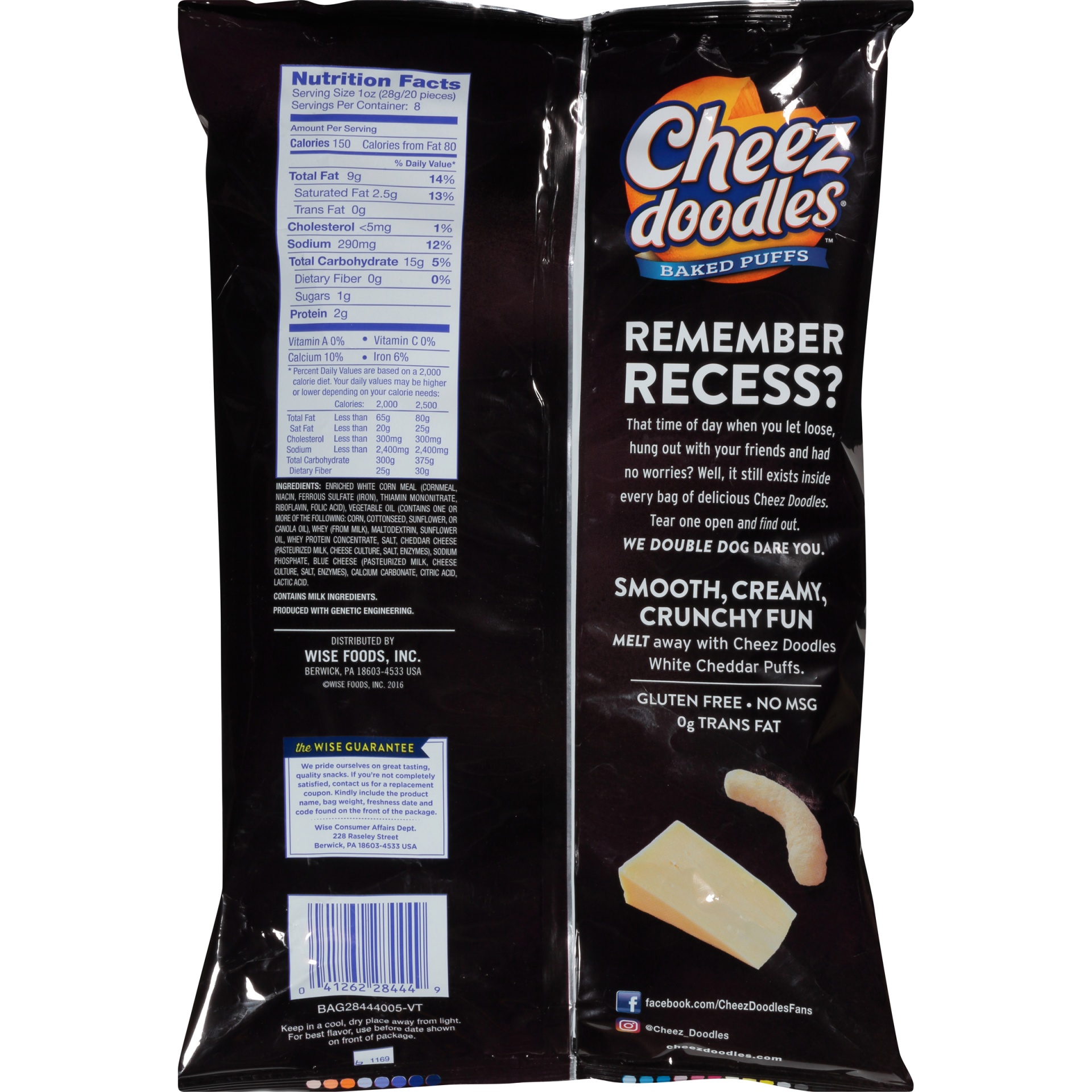 Cheez Doodles Baked Puffs White Cheddar Cheese 8 oz | Shipt