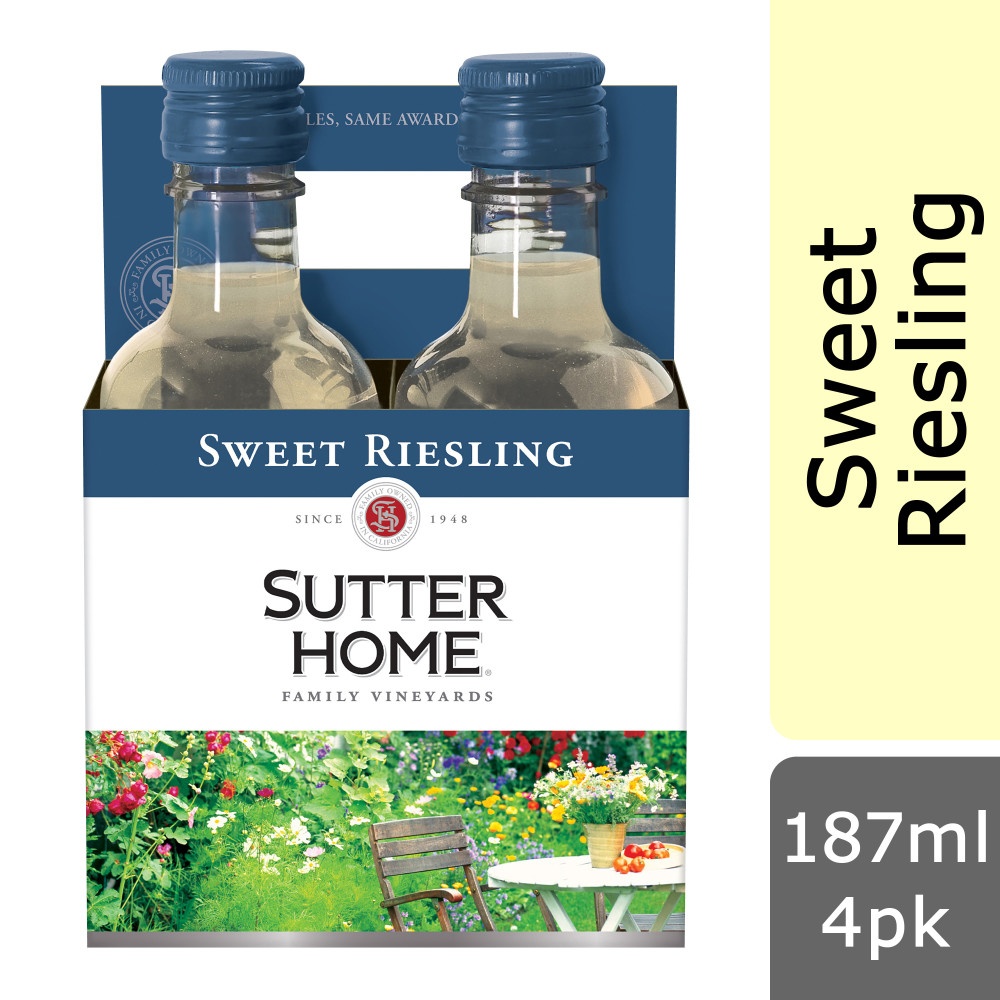 Sutter Home Riesling 4 ct; 187 ml | Shipt