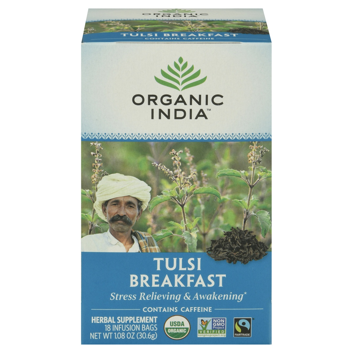 Organic India Tea Tulsi India Breakfast Organic 18 ct | Shipt