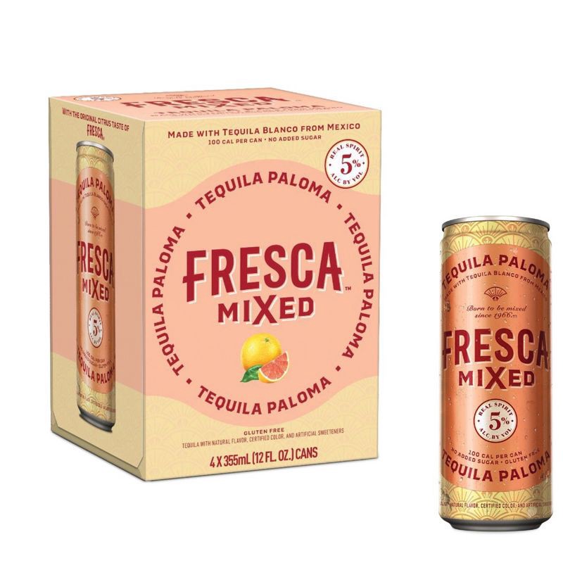 Hard Fresca Mixed Tequila Paloma - 4pk/12 fl oz Cans 4 ct; 12 fl oz | Shipt