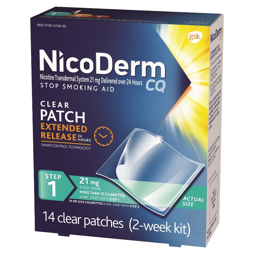 NicoDerm Stop Smoking Aid Clear Patches 14 ct | Shipt