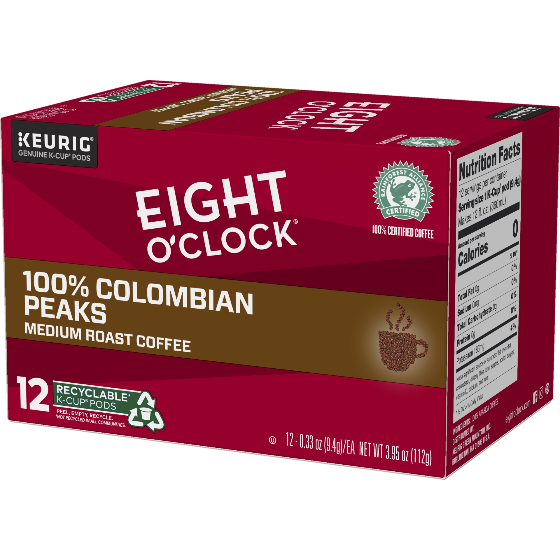 Eight O'Clock Coffee Colombian Peaks K-Cups 12 ct | Shipt