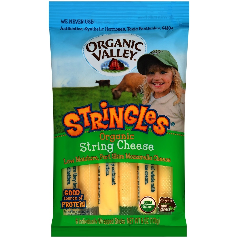 Organic Valley Part Skim Stringles String Cheese 6 ct; 1 oz | Shipt