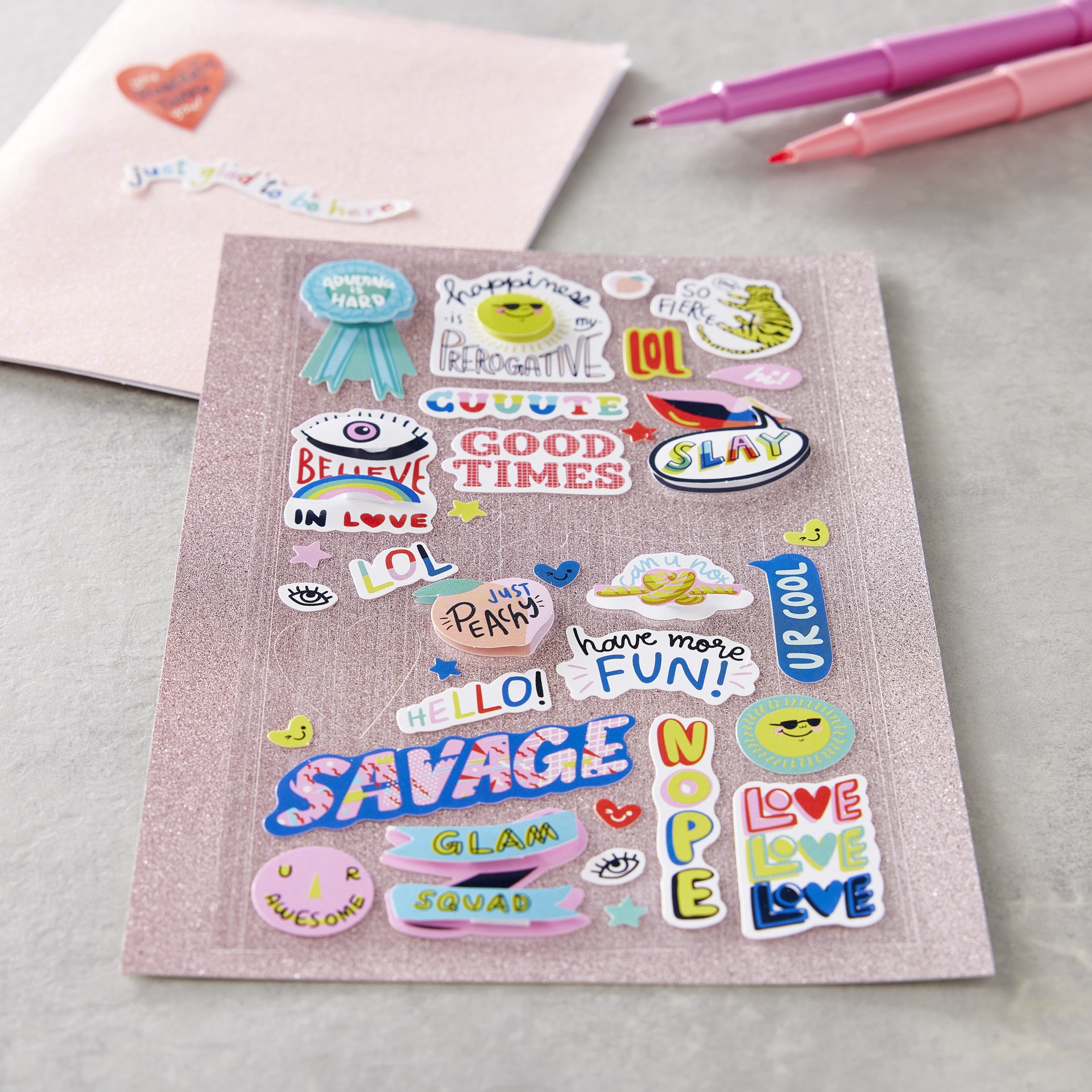 Retro Quotes Stickers By Recollections 3.875 in x 7 in | shipt