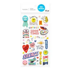 Retro Quotes Stickers By Recollections 3.875 in x 7 in | shipt
