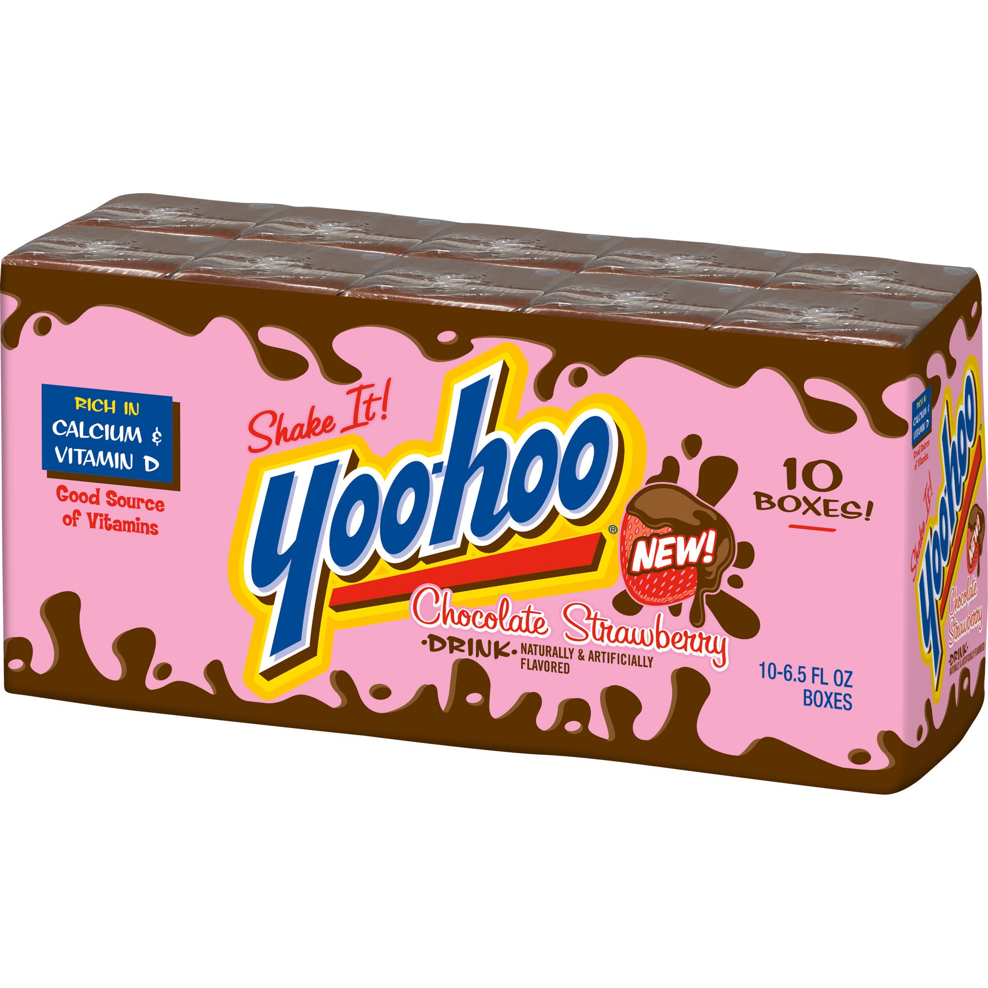 Yoo-hoo Chocolate Strawberry Drink, 6.5 fl oz boxes, 10 pack 10 ct | Shipt