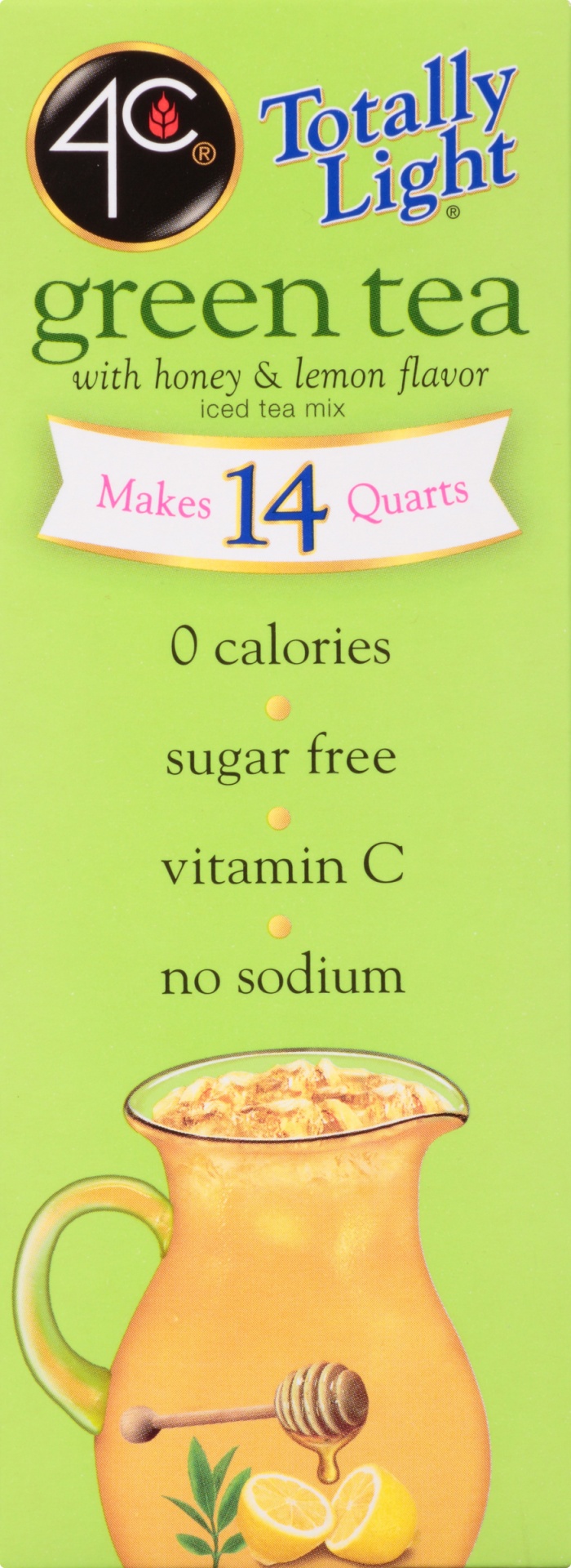 4C Totally Light Green Tea Antioxidant Iced Tea Mix 1.69 oz | Shipt