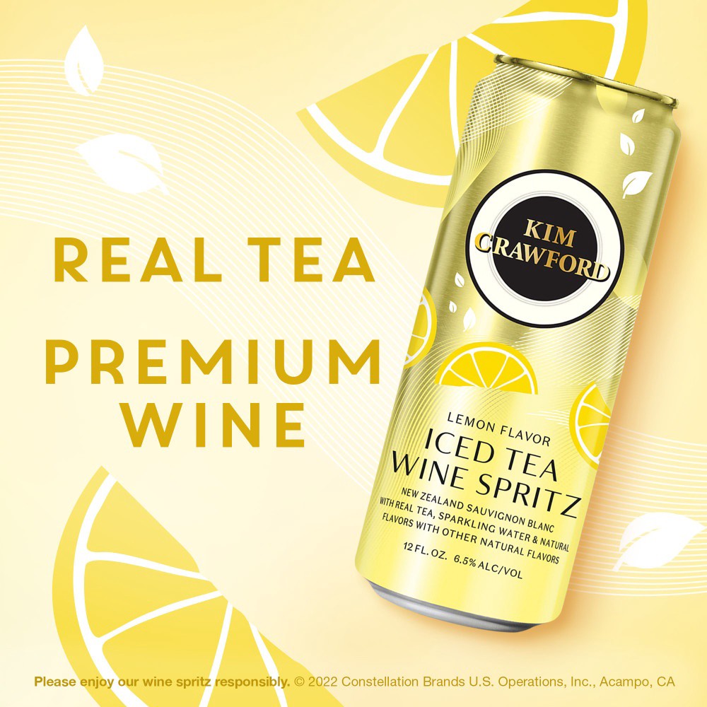 Kim Crawford Iced Tea Wine Spritz Lemon Flavor Sauvignon Blanc ... Kim Crawford Iced Tea Wine Spritz Lemon Flavor Sauvignon Blanc ...