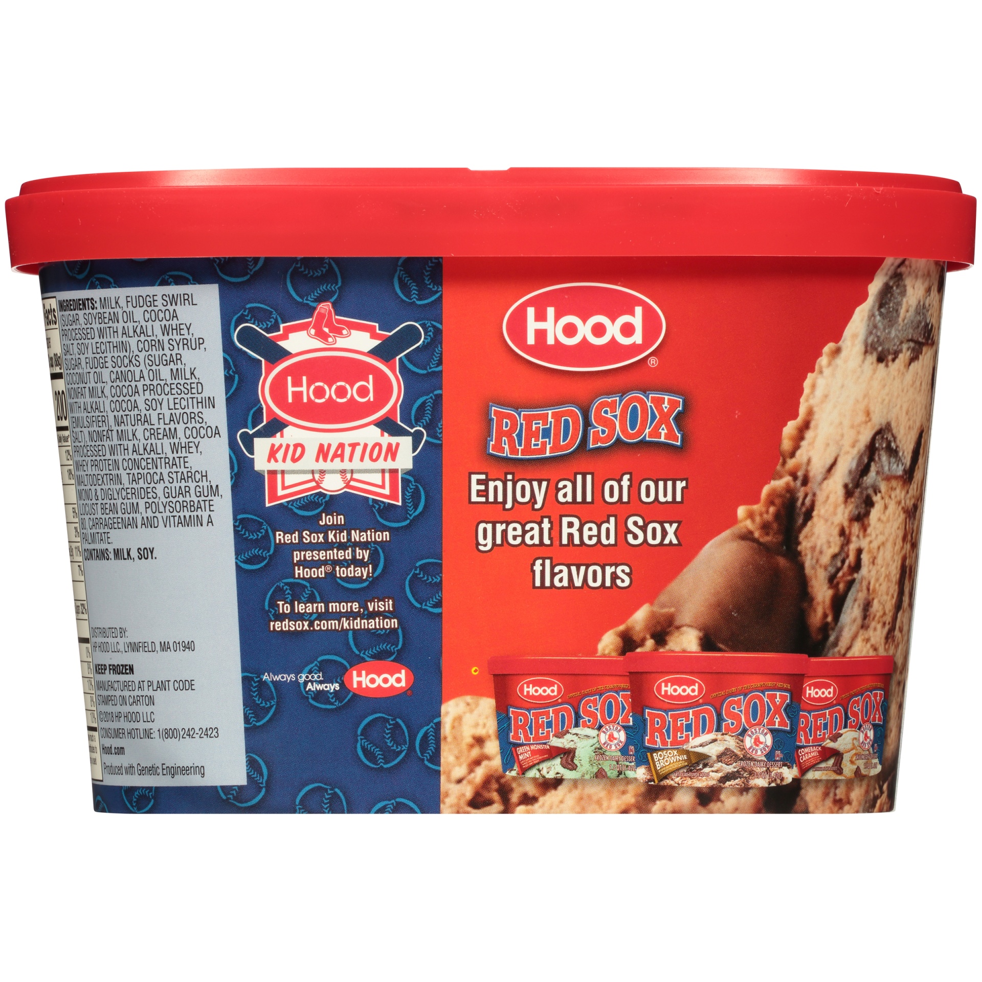 Hood Red Sox Fenway Fudge Ice Cream Ice Cream 48 fl oz | Shipt