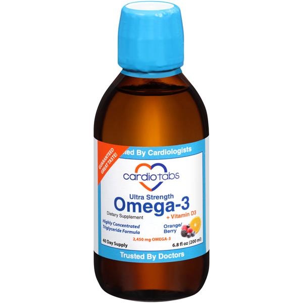 Cardiotabs Ultra Strength Omega-3 + Vitamin D3 Dietary Supplement ...