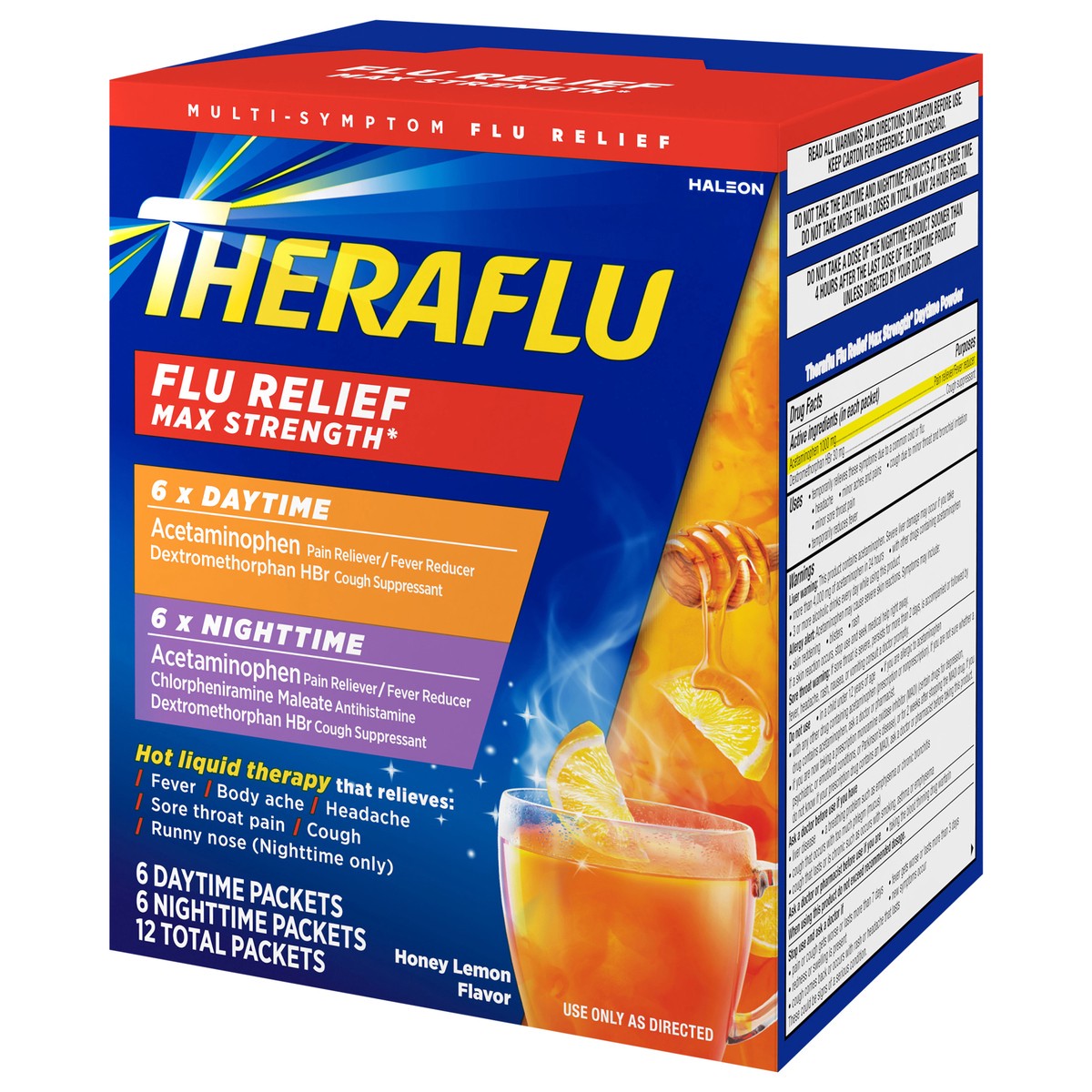 Theraflu Max Strength Daytime Flu Symptom Relief - 6 Ct plus Theraflu ...