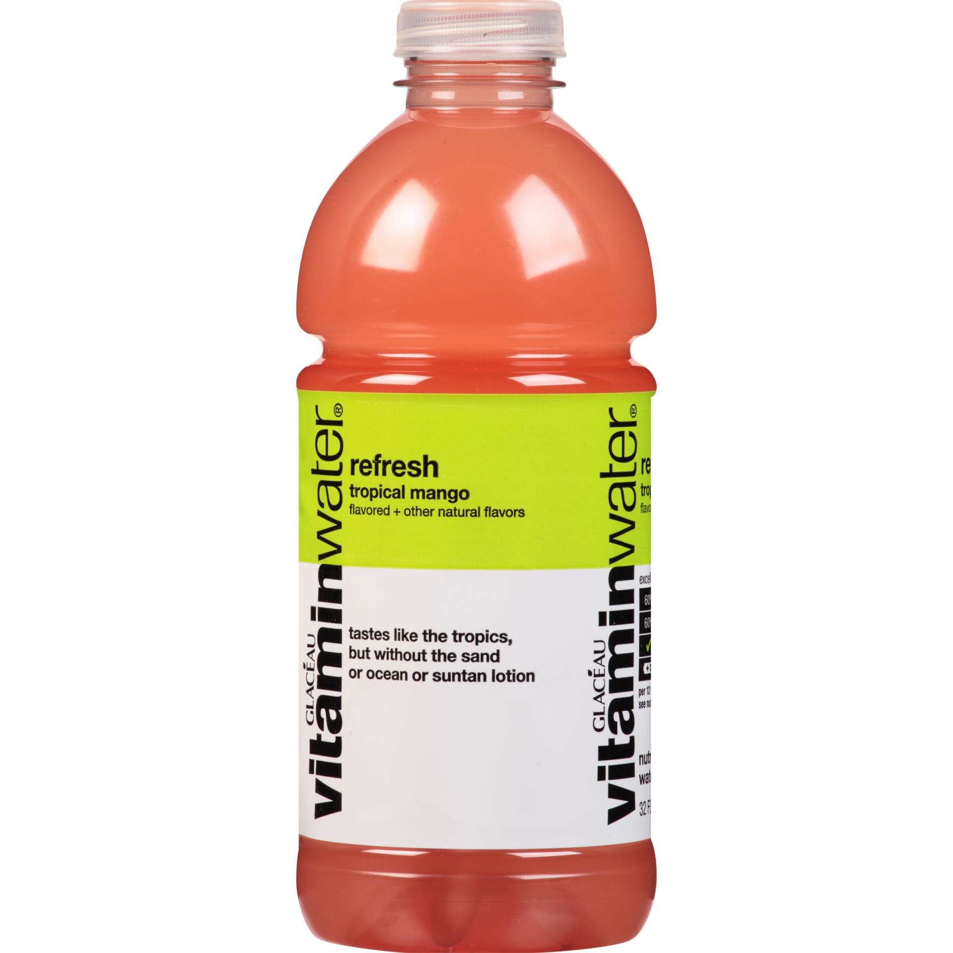 vitaminwater refresh electrolyte enhanced water w/ vitamins, tropical ...