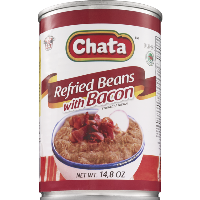 Chata Refried Beans Bacon 14.8 oz | Shipt