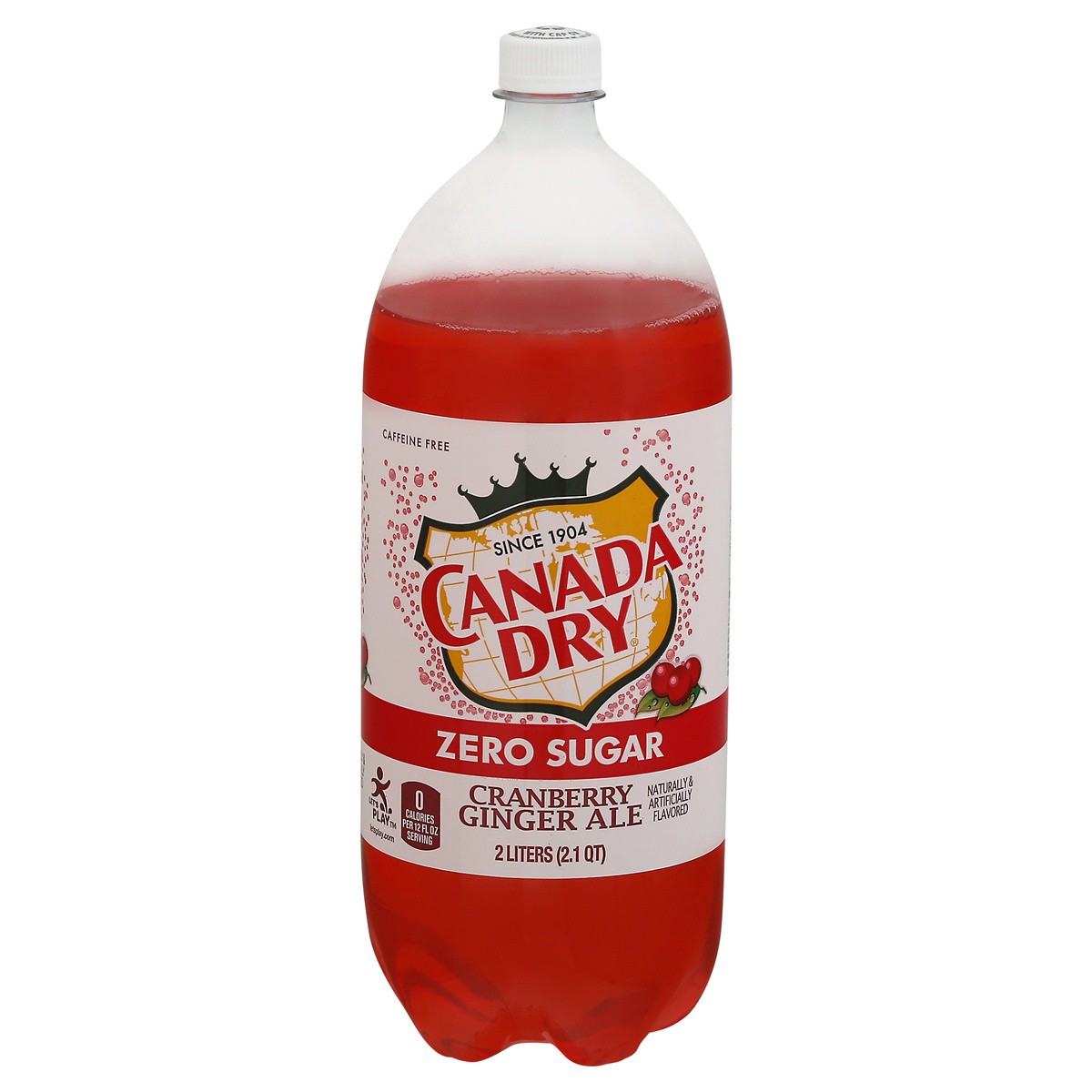 Canada Dry Zero Sugar Cranberry Ginger Ale Soda, 2 L bottle 2 liter | Shipt