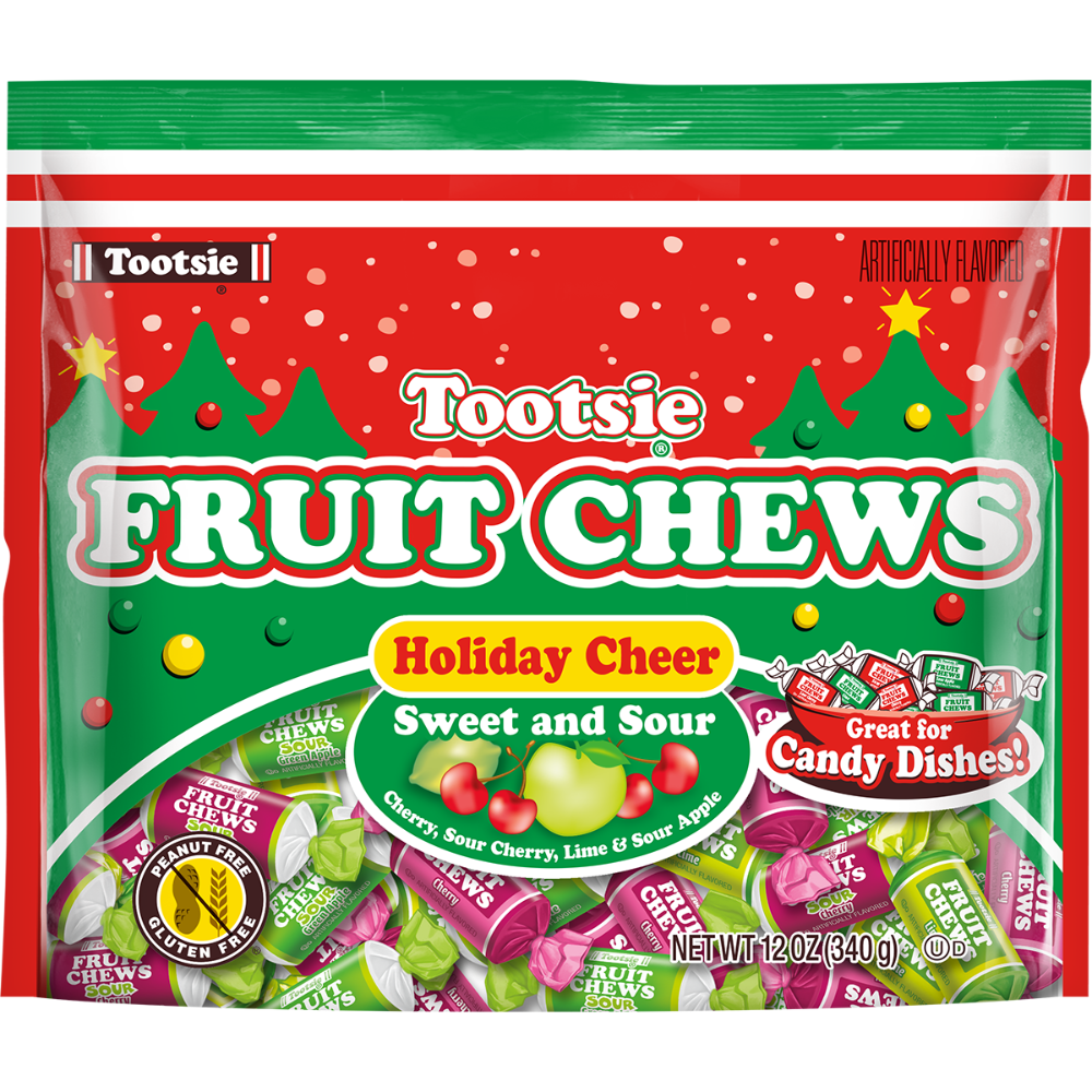 Tootsie Roll Fruit Chews Holiday Cheer 12 oz | shipt
