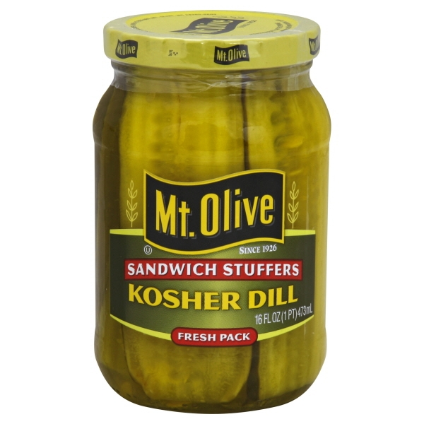Mt. Olive Sandwich Stuffers Kosher Dill Pickle Slices 16 fl oz | Shipt