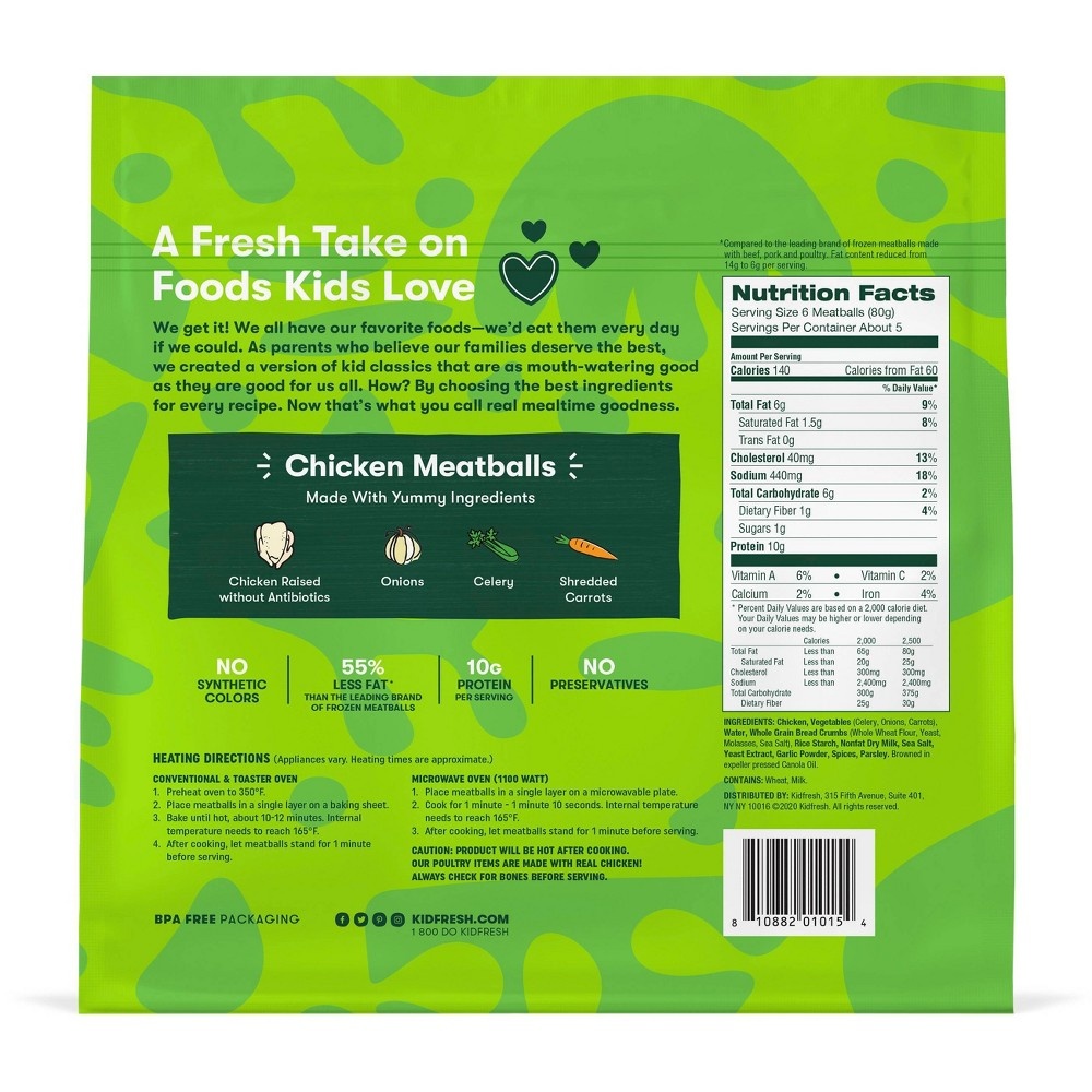 Kidfresh Mighty Meaty Chicken Meatballs 13.2 oz | Shipt
