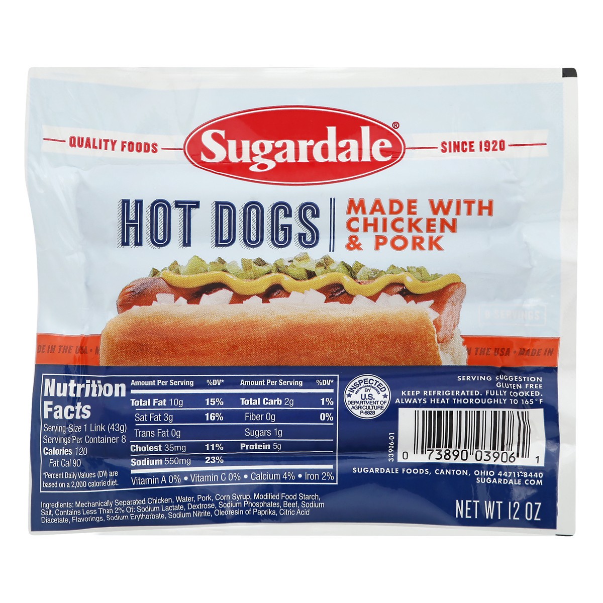 Sugardale Hot Dogs 12 oz | Shipt
