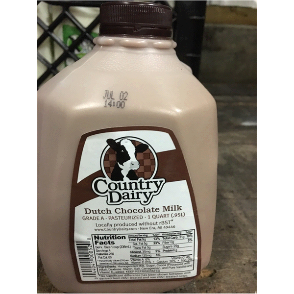 Country Dairy Dutch Chocolate Milk 1 qt | Shipt