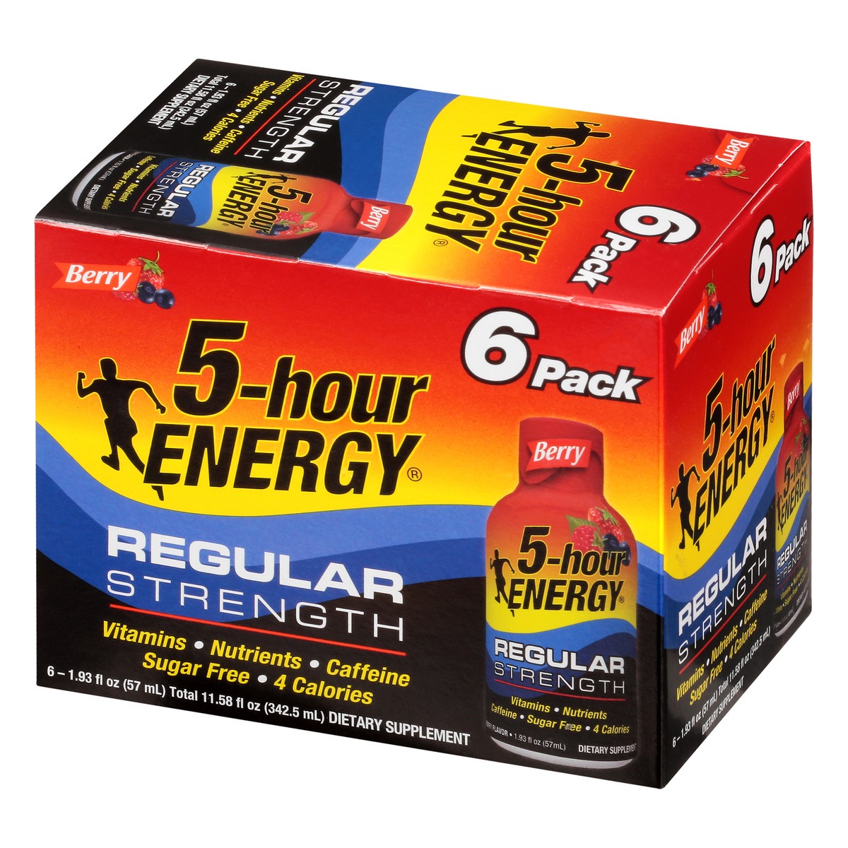 5-hour ENERGY Shot, Regular Strength, Berry 6 ct | Shipt