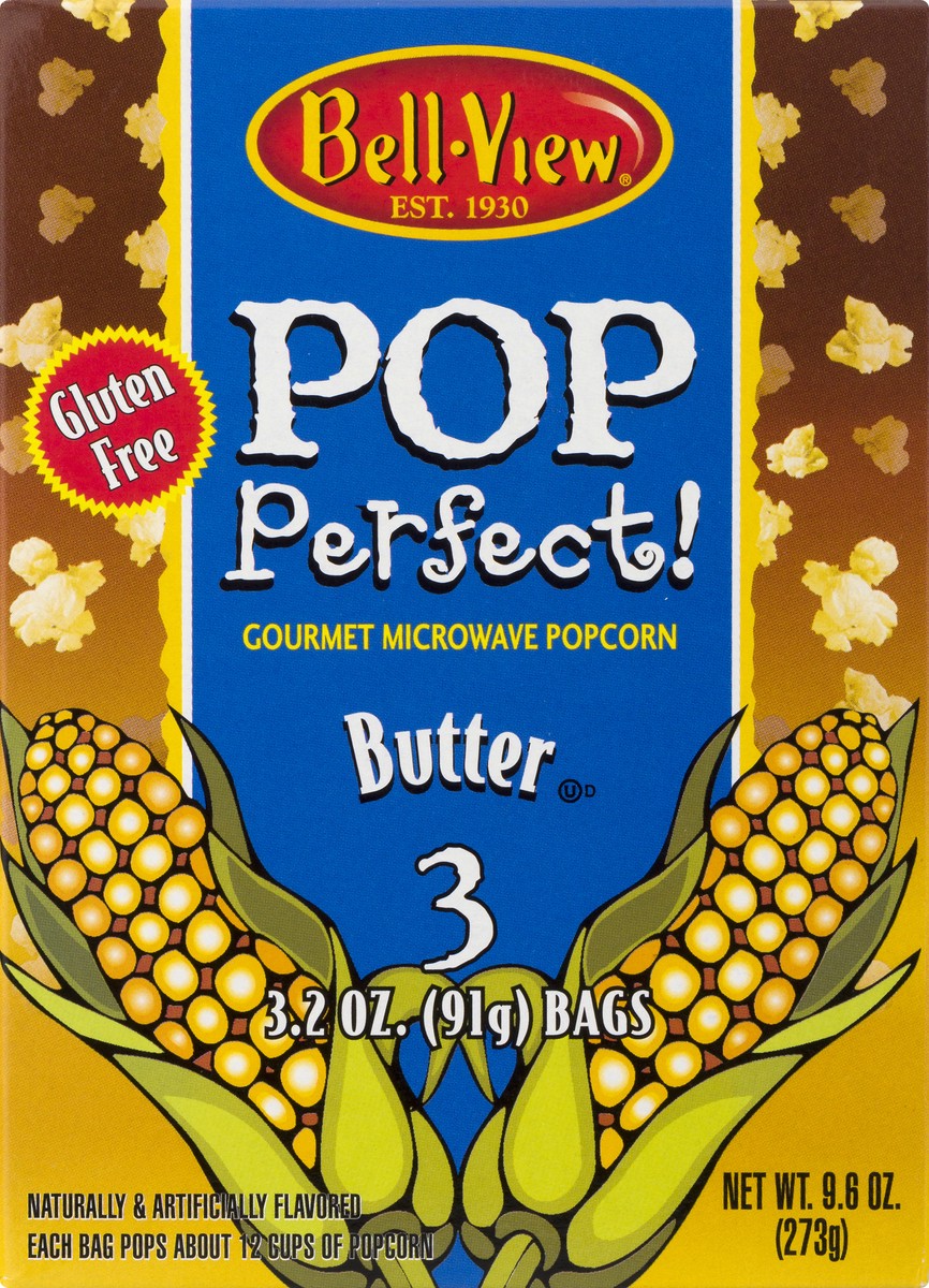Bell-View Gourmet Butter Microwave Popcorn 3 ea 3 ct | shipt