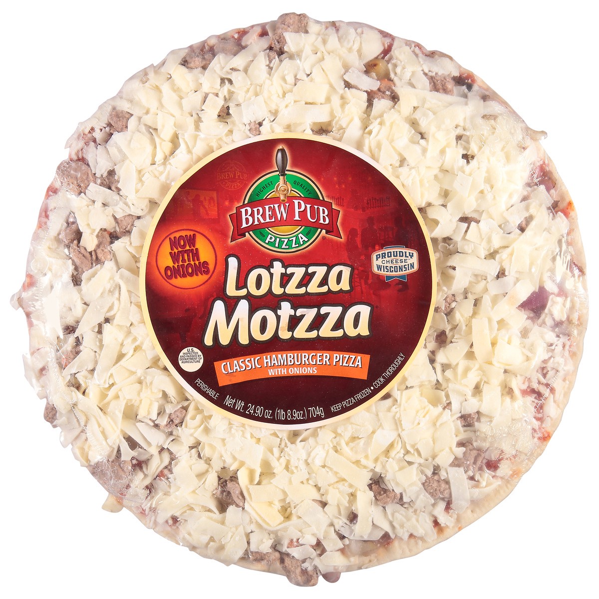 Brew Pub Lotzza Motzza Classic Hamburger Pizza 22.87 oz 24.9 oz | Shipt
