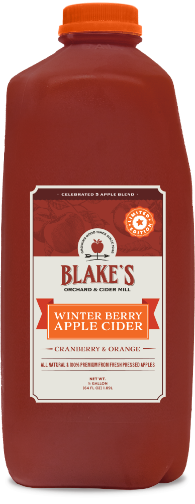 Blake's Cranberry & Orange Winter Berry Apple Cider - 1/2 gal 1/2 gal ...