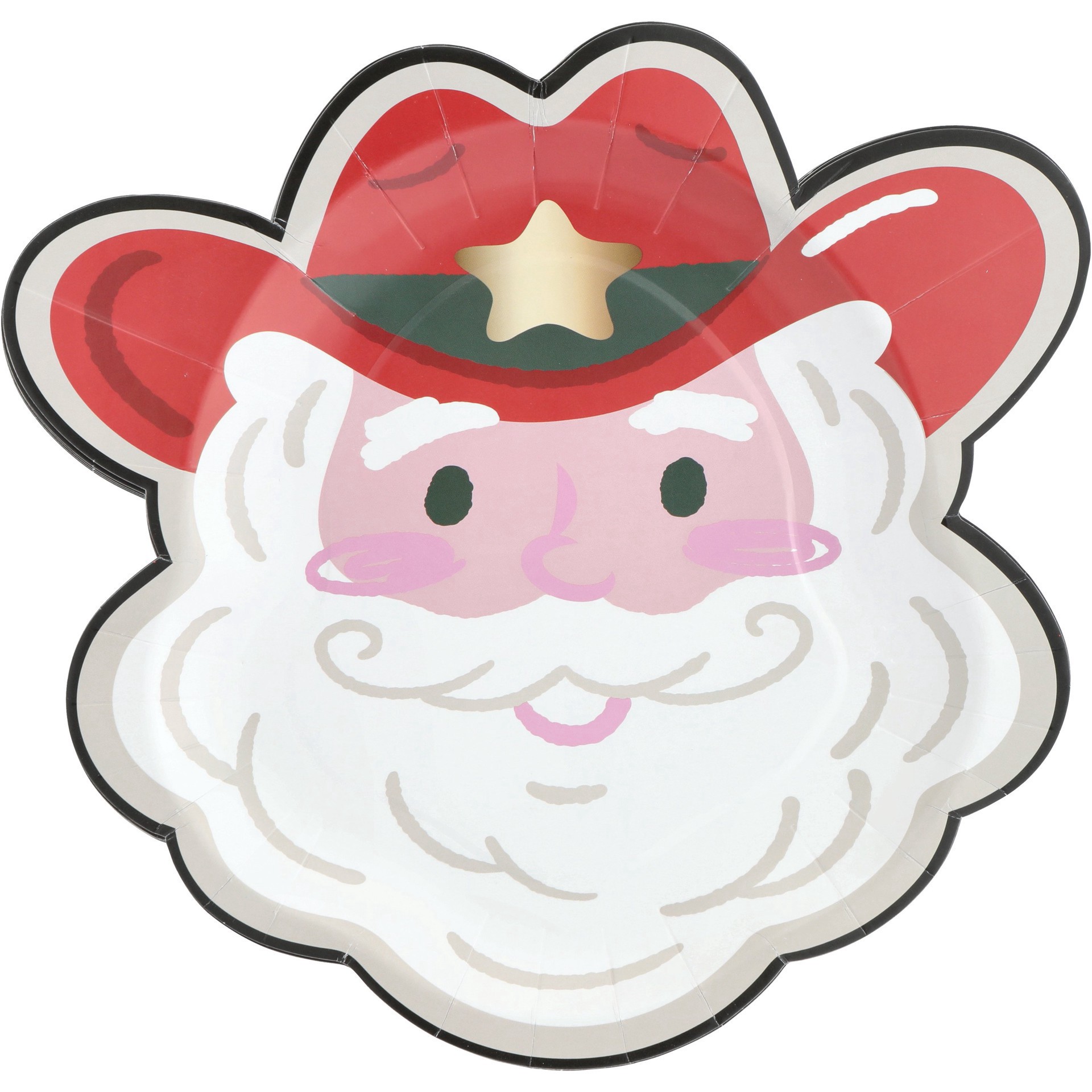 Destination Holiday Cowboy Santa Claus Plate, 11 in 10 ct | shipt