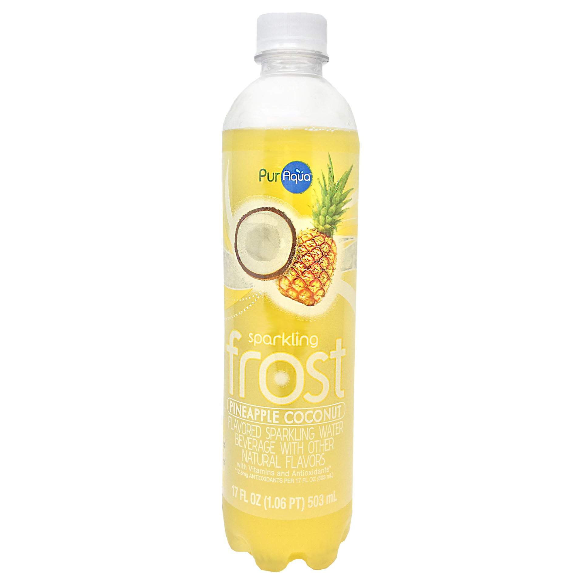 PurAqua Pineapple Coconut Sparkling Frost Water 17 fl oz | Shipt