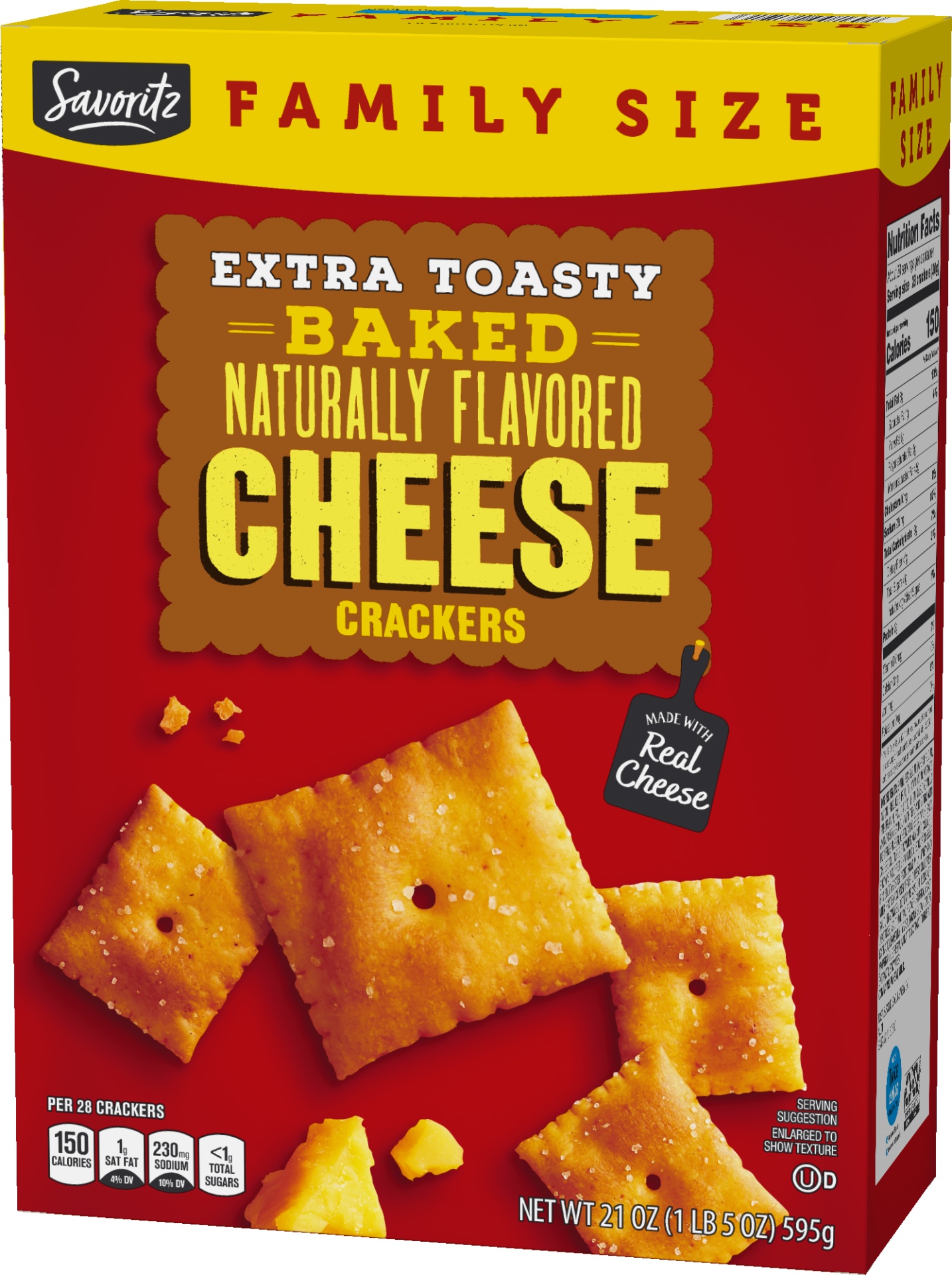 Savoritz Family Size Extra Toasty Crackers 21 oz | shipt