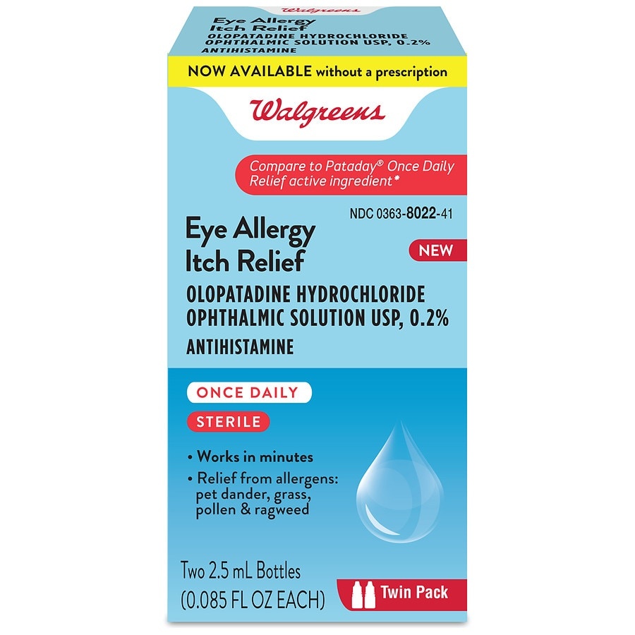 Walgreens Eye Allergy Itch Relief Drops Twin Pack 2 ct; 0.09 oz | Shipt