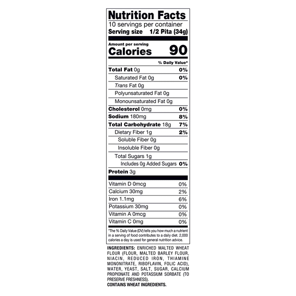 Meijer White Pocket Pita Bread 5 ct | Shipt