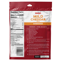 Meijer Mild Cheddar Shredded Cheese 8 oz | Shipt