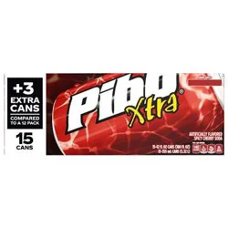 Pibb Xtra Cans, 12 fl oz, 15 Pack 15 ct | shipt