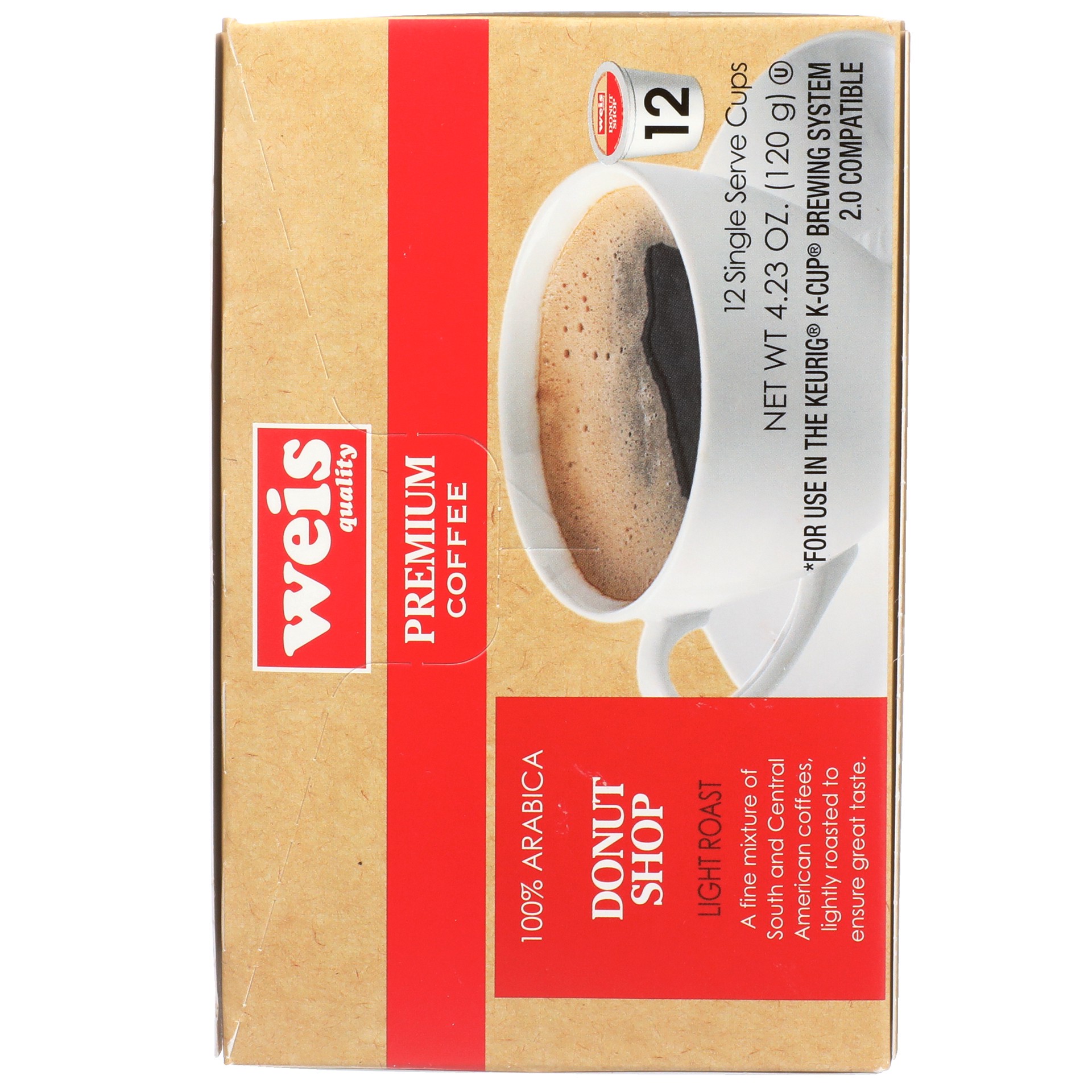 Weis Quality 100% Arabica Donut Shop Single Serve Coffee Cups 4.23 oz ...
