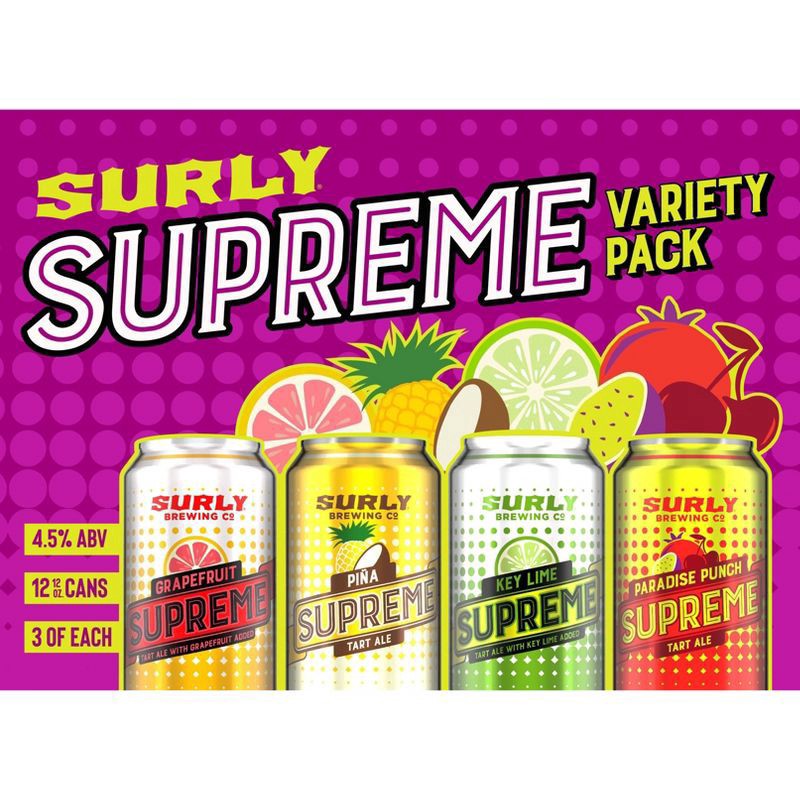 Surly Brewing Co. Brewing Supreme Variety Pack - 12pk/12 fl oz Cans 1 ...