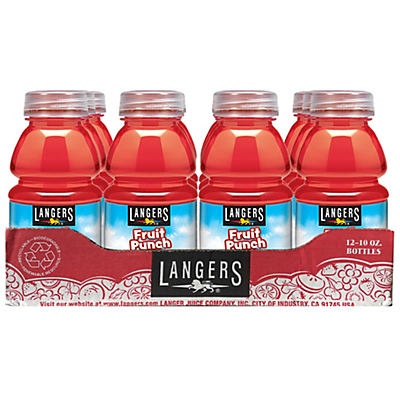 Langers Fruit Punch 10 oz Bottles 12 ct | Shipt