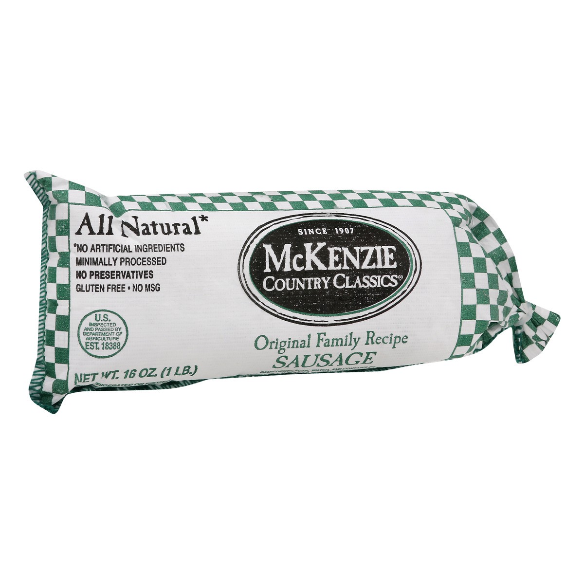 McKenzie Country Classics Original Family Recipe Sausage 16 oz 16 oz ...