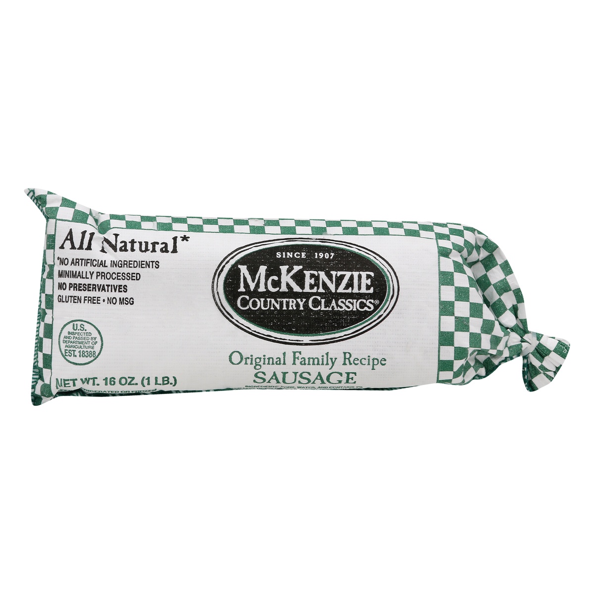McKenzie Country Classics Original Family Recipe Sausage 16 oz 16 oz ...