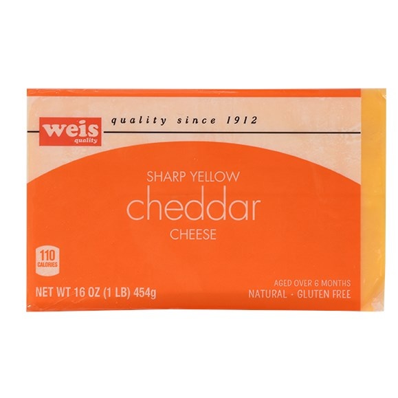 Sharp Yellow Cheddar Bar Cheese 16 oz | Shipt