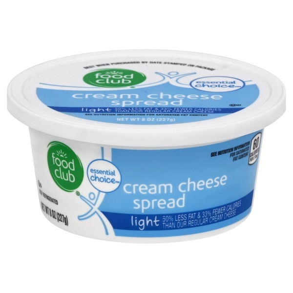 Food Club Light Cream Cheese Spread 8 oz | Shipt